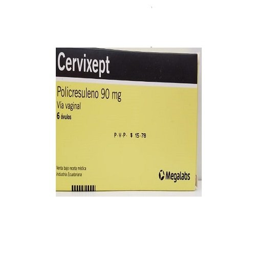 CERVIXEPT 90MG ÓVULOS X 6U - Farmacia PharmAhorro