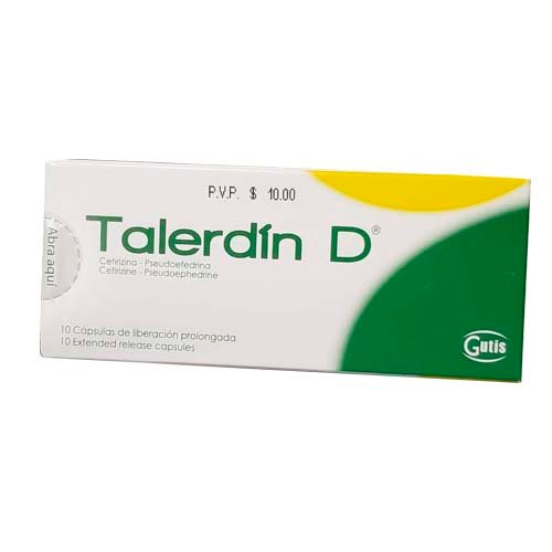 TALERDIN D X10 CAPS - Farmacia PharmAhorro