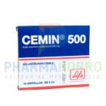 CEMIN AMPOLLA 500 MG X10 - Farmacia PharmAhorro